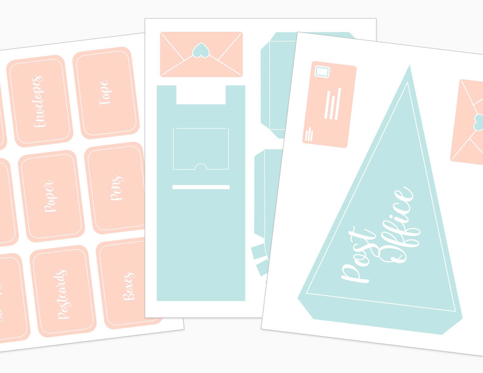 Post Office Dramatic Play Printable Dramatic Play Set - Etsy