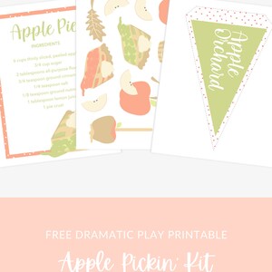 Apple Orchard Dramatic Play Printables, Printable Play, Printable ...