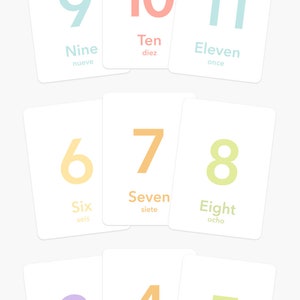 Counting Flashcards, Numbers 1 to 20, Preschool Curriculum, Preschool ...