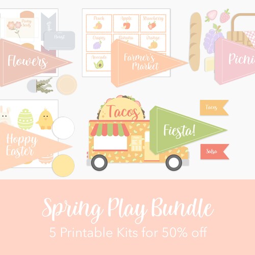 Flower Shop Printable Dramatic Play Set and Florist Playroom - Etsy