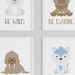 Arctic Polar Animals Nursery Art Set of 6 Prints Polar Bear - Etsy