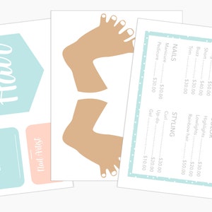 Salon Hair Nail Printables, Printable Play, Printable Activities ...