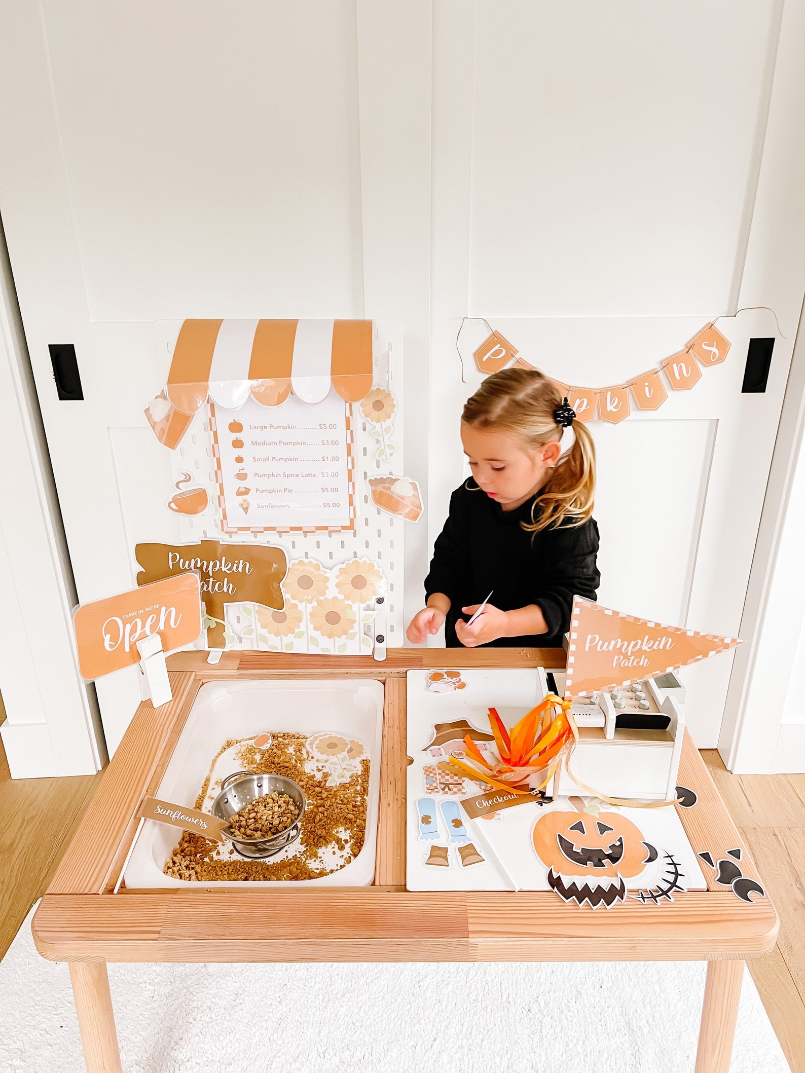 Pumpkin Patch Printable Dramatic Play Set and Sensory Bin - Etsy