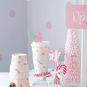 Hot Cocoa Pink & Red, Digital Download, Hot Chocolate Themed Winter ...