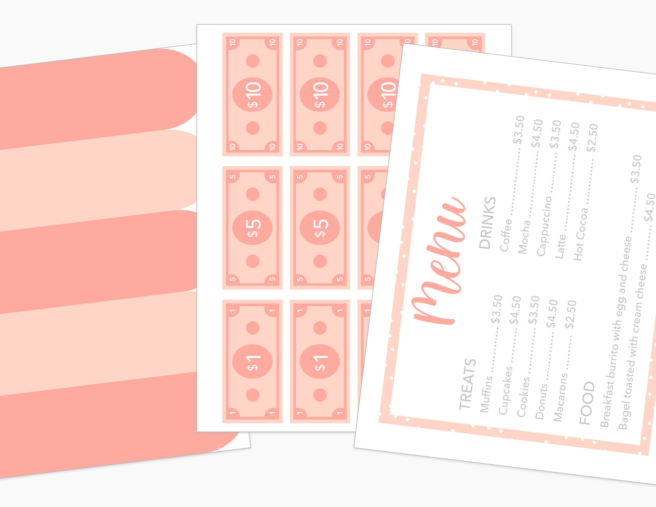 Valentine's Day Bakery Printable Dramatic Play Set and Sensory Bin ...