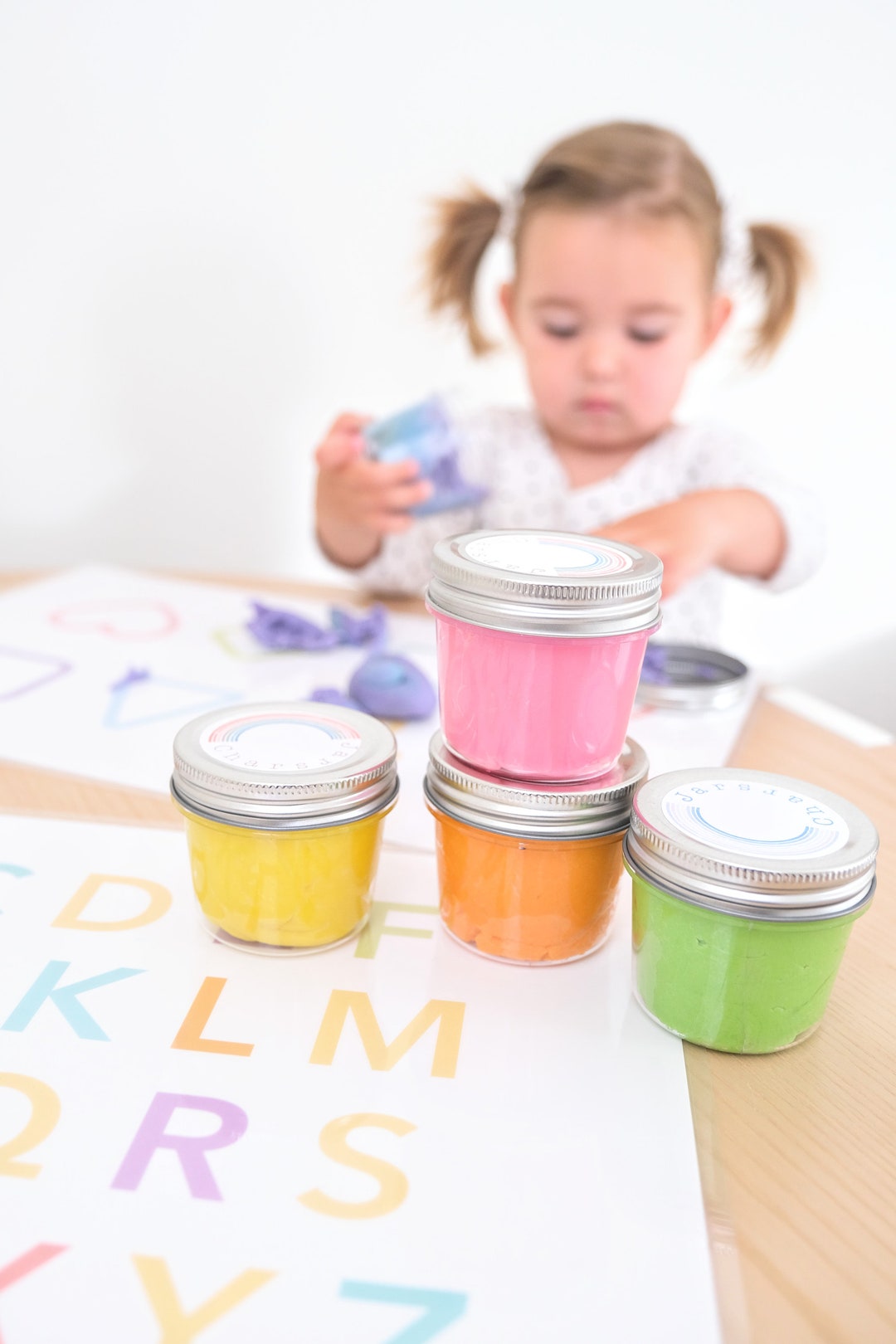 Play Dough Mat, Playdoh Mat, Alphabet Placemat, Numbers Placemat, Solar ...