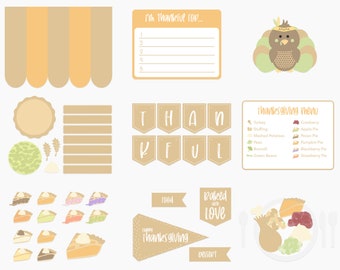 My Thanksgiving Dinner | Printable Play Food | Thanksgiving Holiday ...