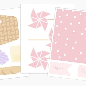 Picnic Printable Dramatic Play Set and Kite, Pinwheel, Playroom Decor ...