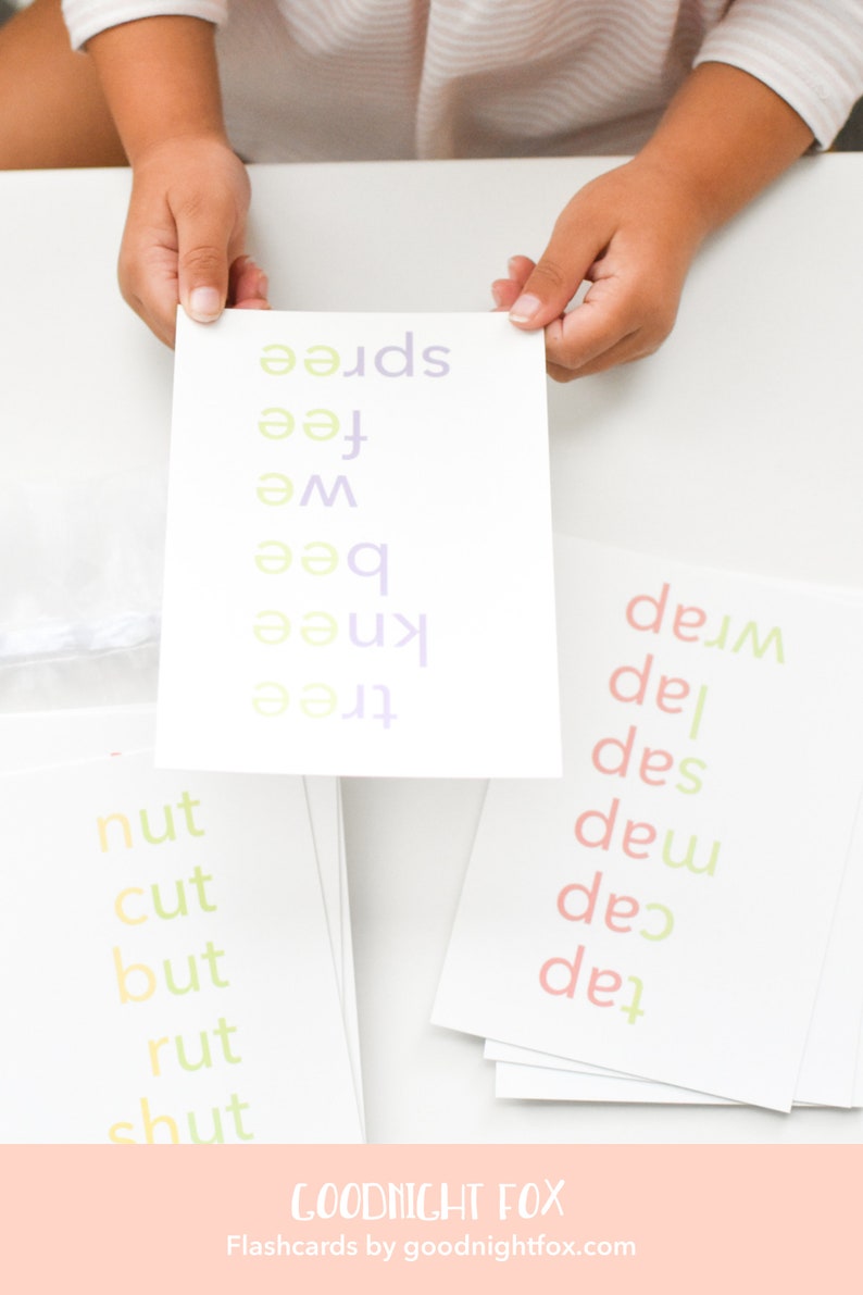 Rhyming Words Flash Cards Rhymesflash Cards Toddler - Etsy