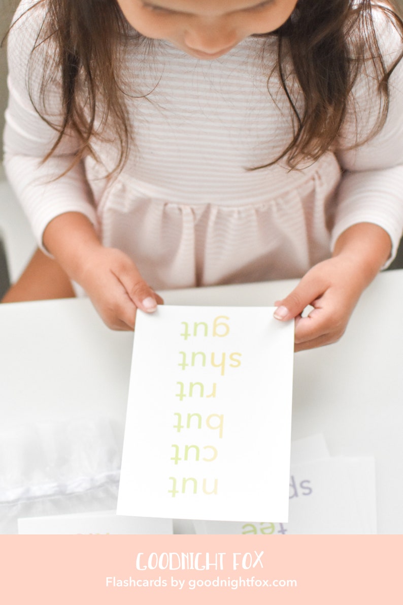 Rhyming Words Flash Cards Rhymesflash Cards Toddler - Etsy