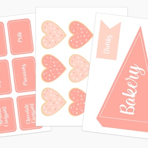 Valentine's Day Bakery Printable Dramatic Play Set and Sensory Bin ...