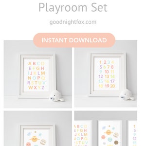Montessori Wall Art, Montessori Decor, Learn Alphabet, Preschool, Large ...