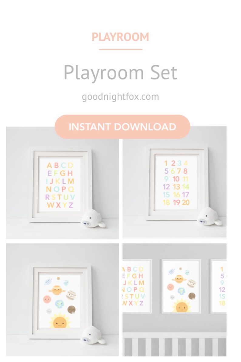 Montessori Wall Art Montessori Decor Learn Alphabet - Etsy