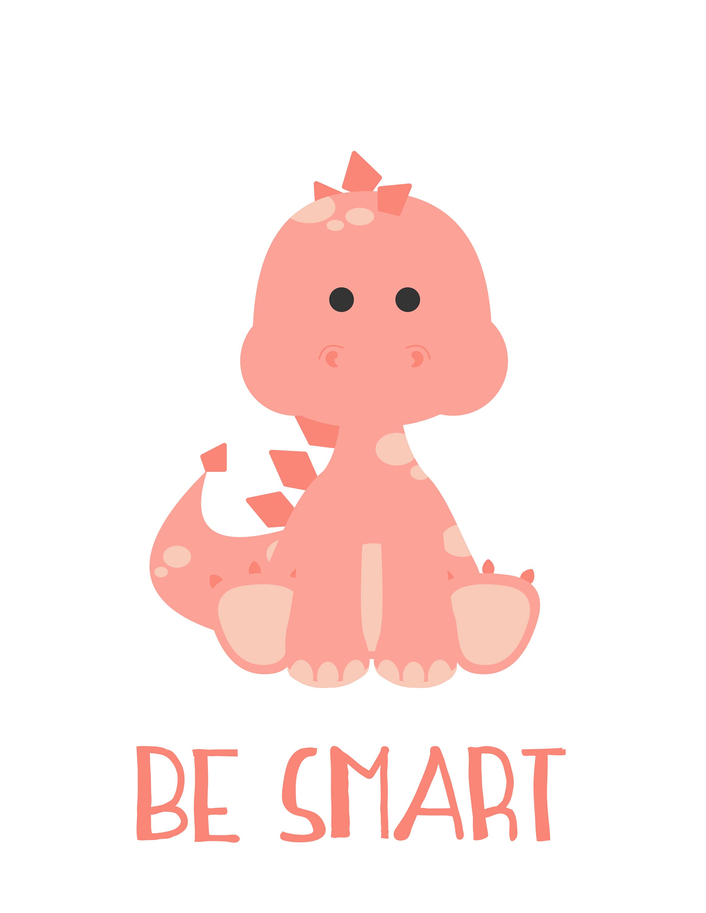 Dinosaur Be Brave Be Smart Be Strong Nursery Art Set of 3 - Etsy