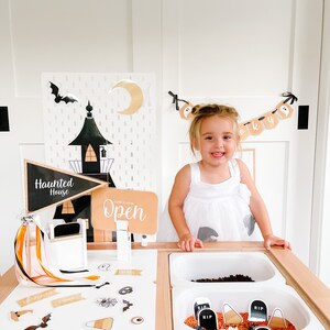 Haunted House Printable Dramatic Play Set and Sensory Bin Accessories ...
