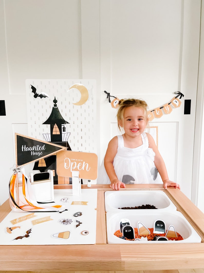 Haunted House Printable Dramatic Play Set, Halloween Sensory Bin (PDF ...