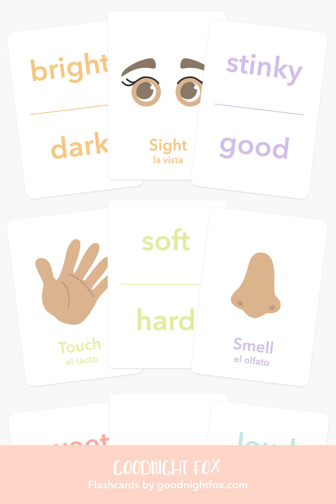 5 Senses Cards, Perfect for Preschooler Learning - Etsy