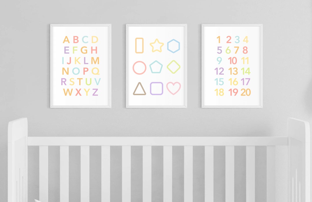 Colorful Kids Art, Classroom Art, Classroom Decor, Abc Poster, Abc Art ...