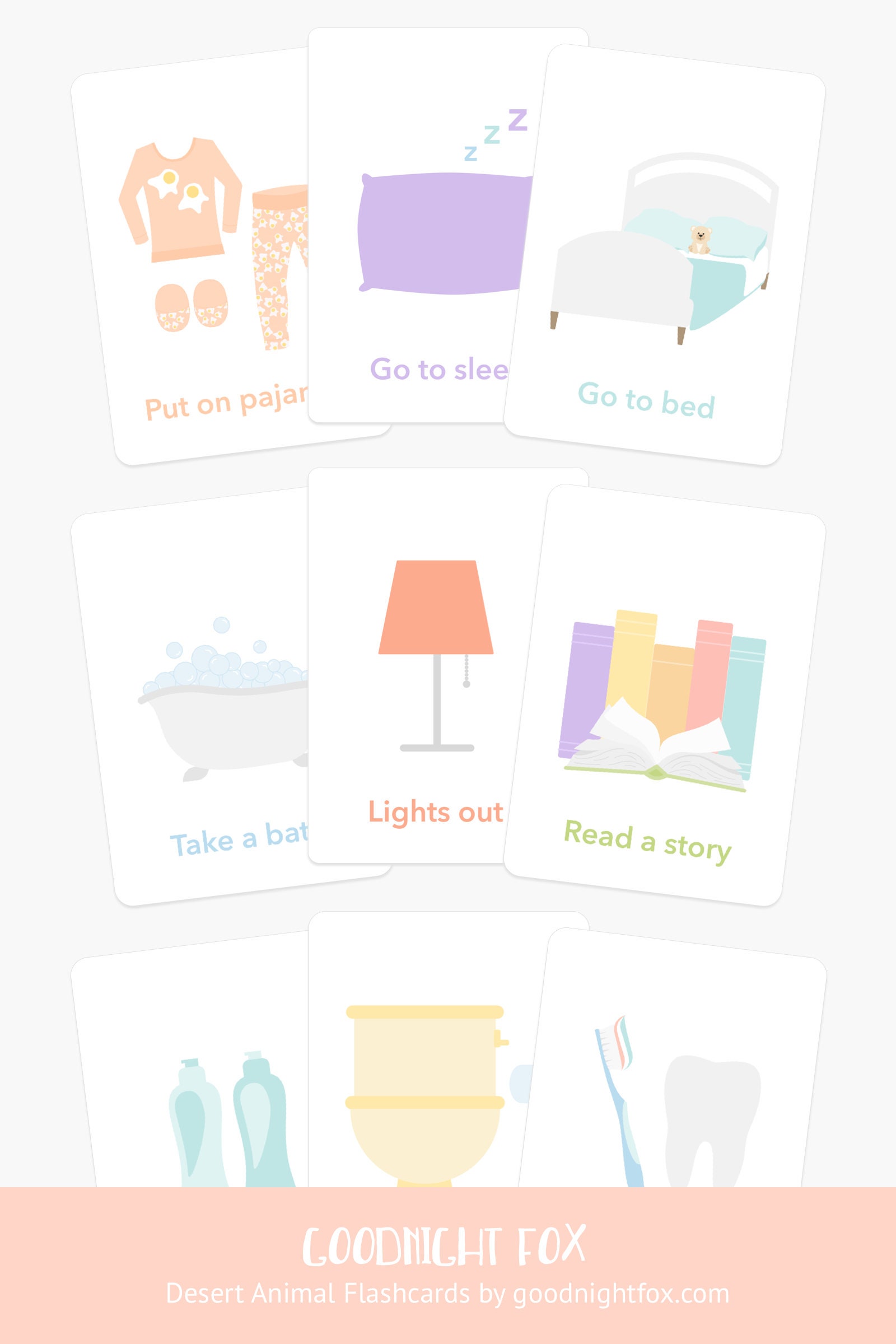 Routines Bundle: Checklist Notepad Flashcard Sets for Morning - Etsy