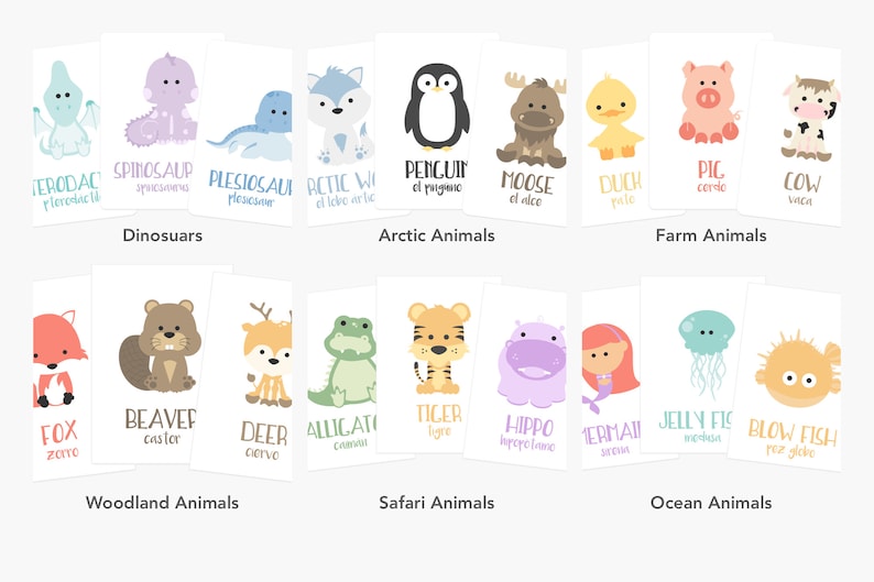 Mix and Match Flashcard Bundle Quiet Toddler Activity - Etsy