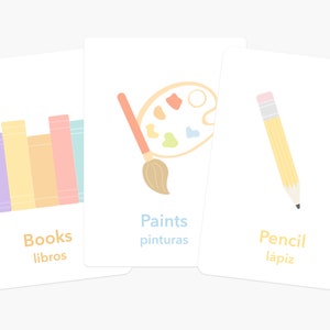 Back to School Flashcard Bundle - Etsy