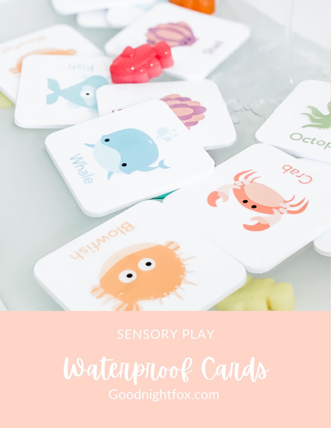 Waterproof Sea Ocean Animal Bath Time Memory Game Perfect for Water ...