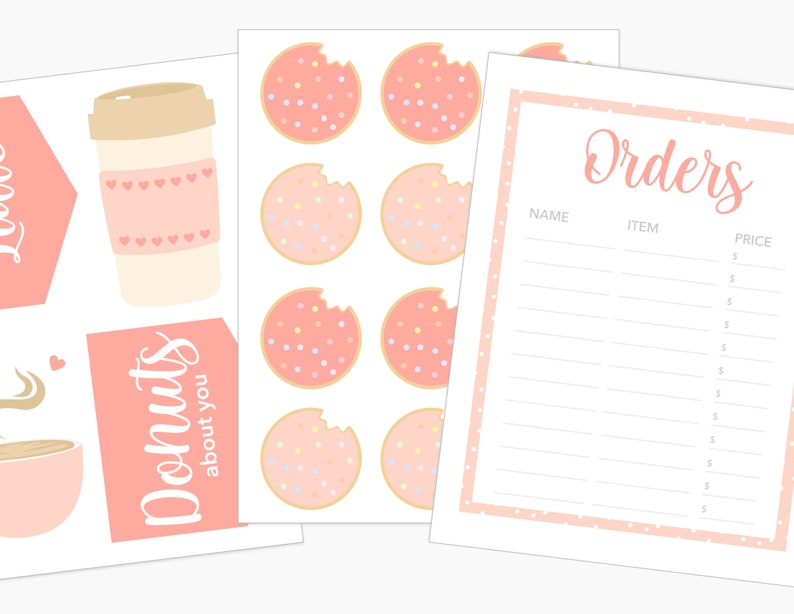 Valentine's Day Bakery Printable Dramatic Play Set and - Etsy