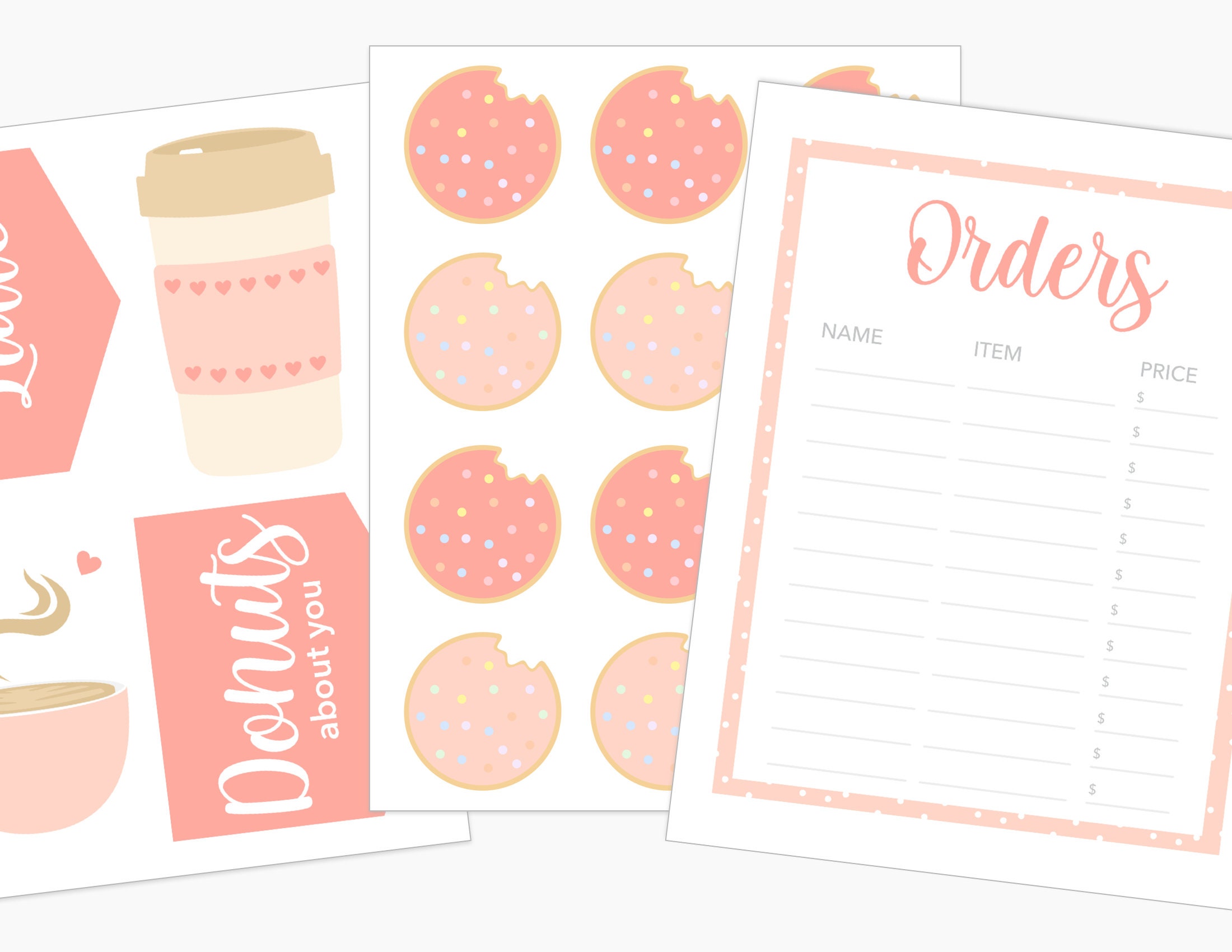 Valentine's Day Bakery Printable Dramatic Play Set and Sensory Bin ...