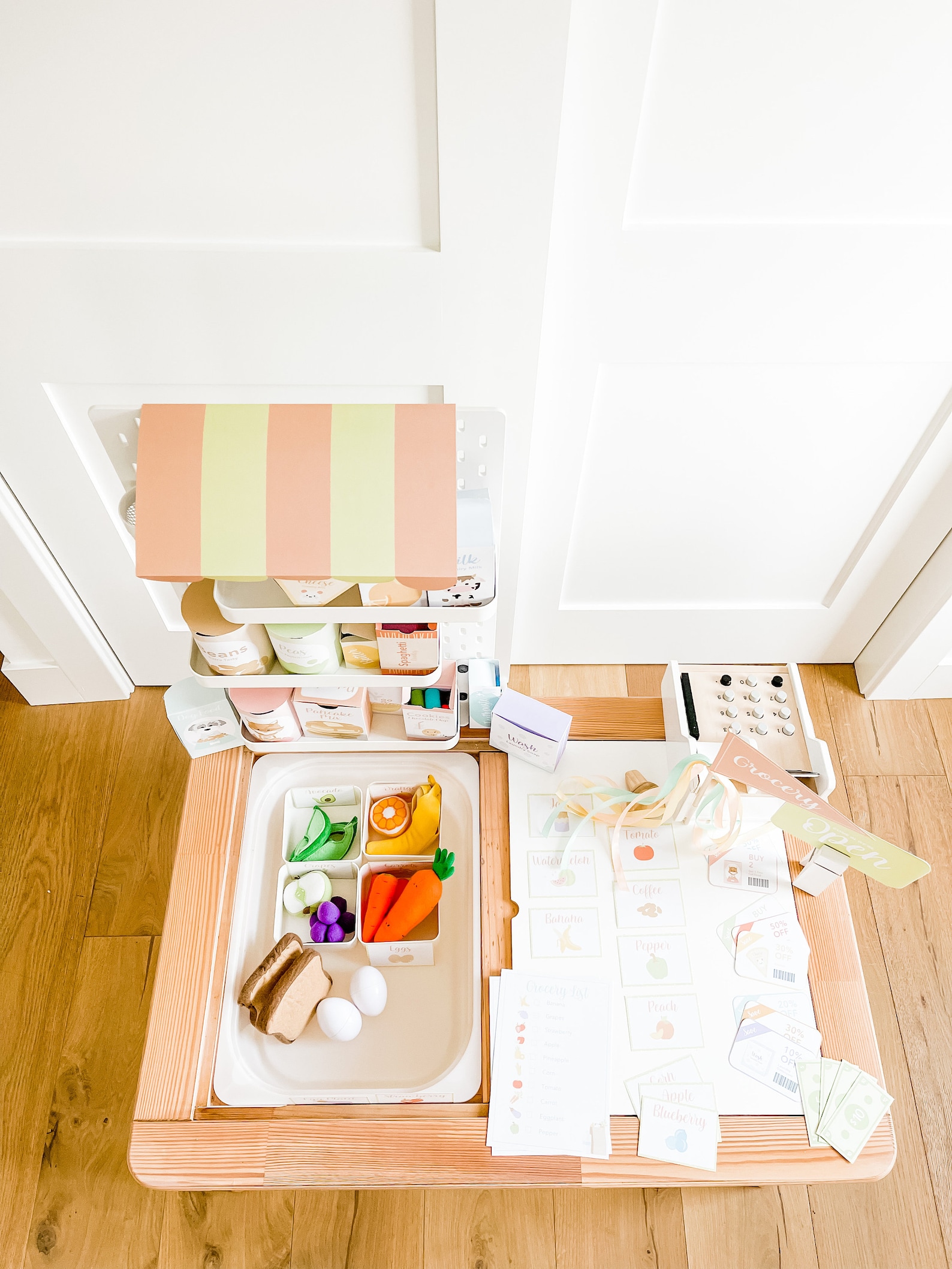 Print & Fold Pretend Play Food Grocery Store Dramatic Play for - Etsy