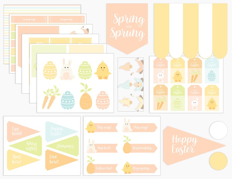 Easter Printable Dramatic Play Set and Playroom Decor Bundle - Etsy