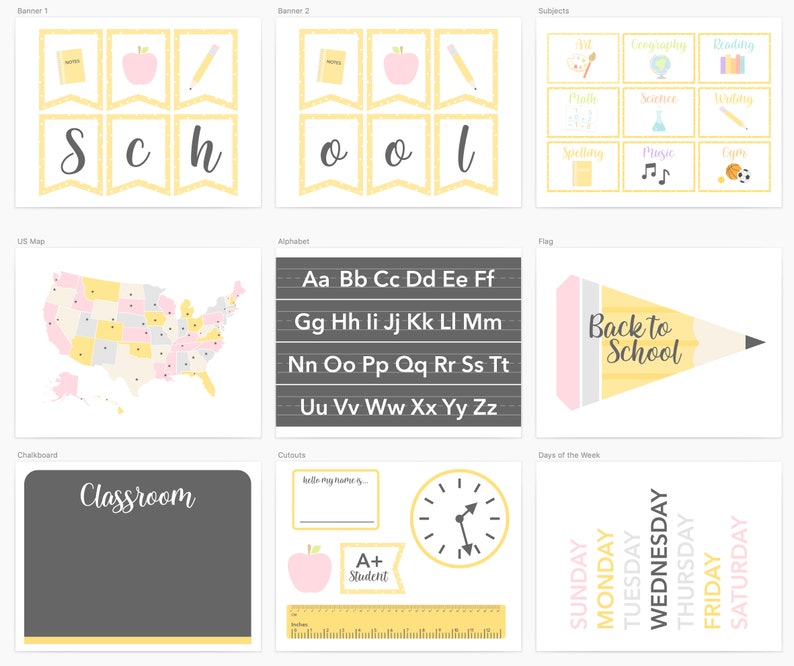 Back to School Dramatic Play Printables Printable Play - Etsy