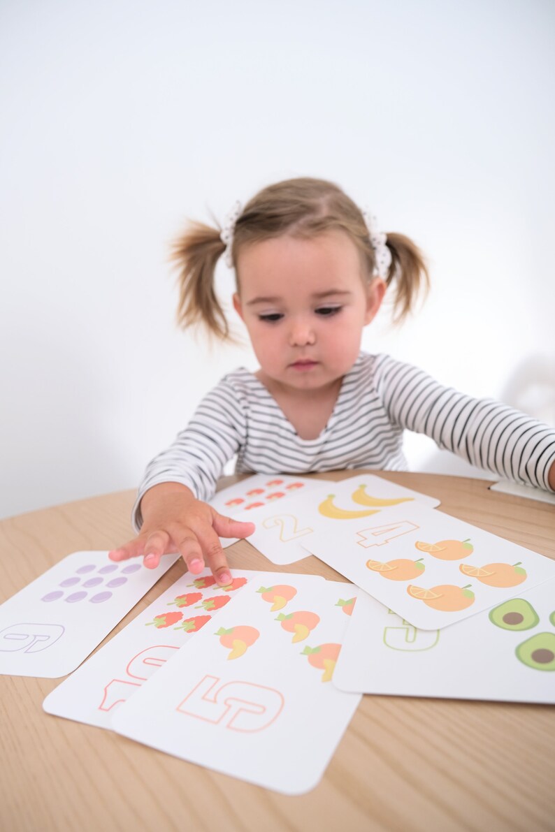 Counting Fruit Flash Cards, Homeschool Materials, Homeschool Flashcards ...