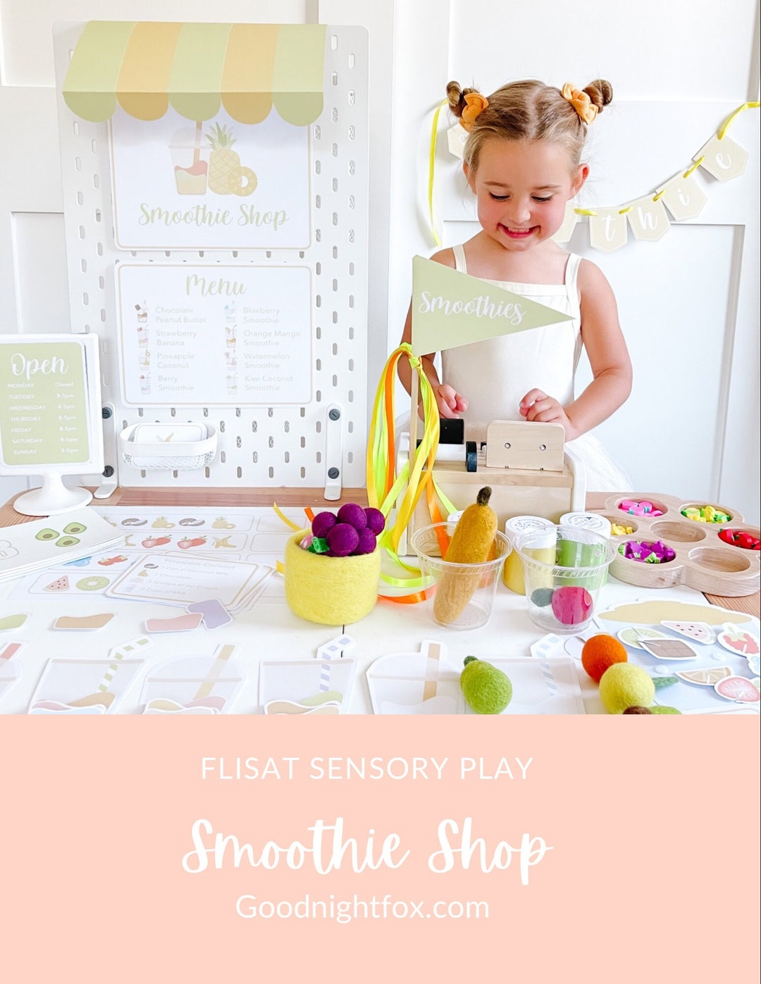 Smoothie Shop Dramatic Play & Printable Worksheets - Etsy