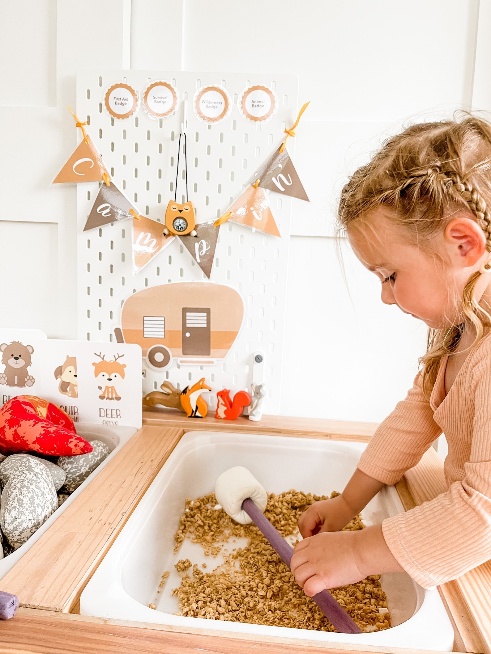 Camping Printable Dramatic Play Set and Sensory Bin - Etsy