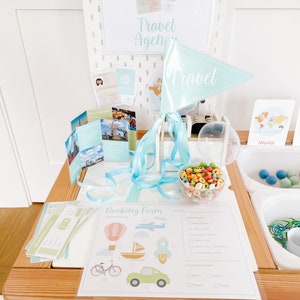 Travel Agency Printable Dramatic Play Set and Sensory Bin Accessories ...