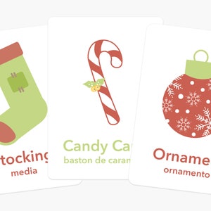 Christmas Flash Cards, Christmas Gift for 1 Year Old, Stocking Stuffers ...