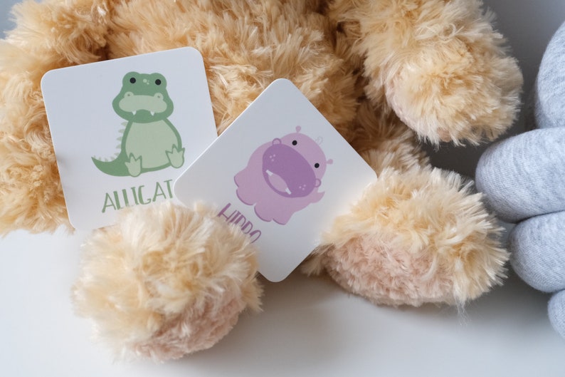 Zoo Safari Animal Memory Game and Educational Toy for Toddler - Etsy