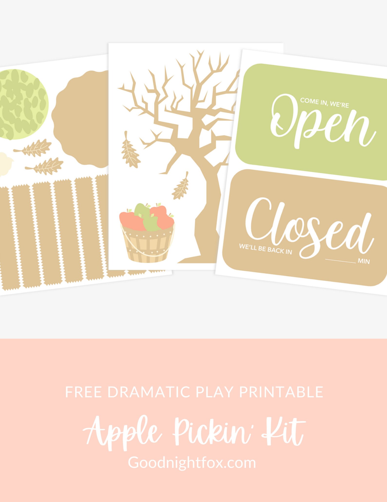 Apple Orchard Dramatic Play Printables, Printable Play, Printable ...