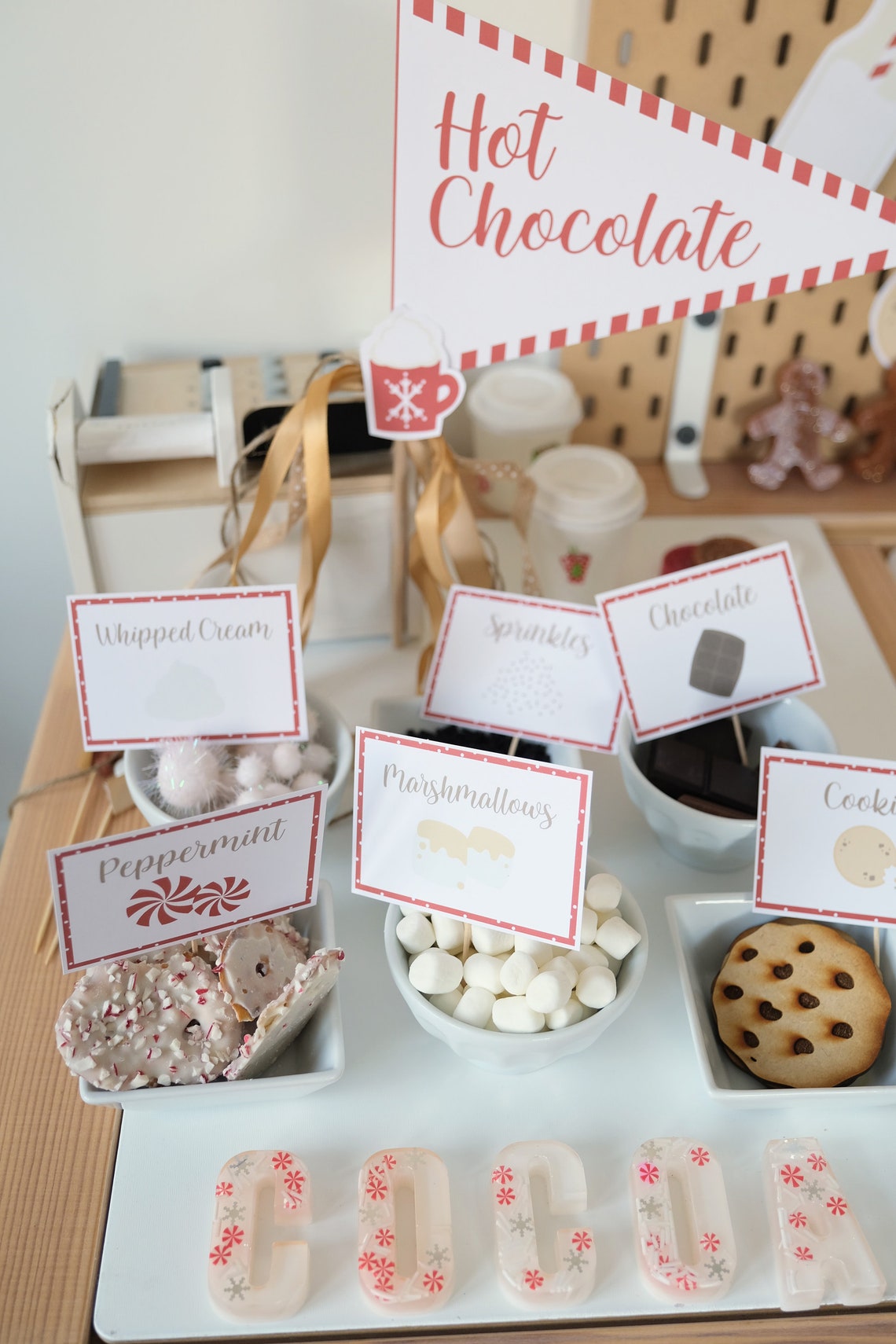 Hot Cocoa Dramatic Play Printables Printable Play Printable Etsy