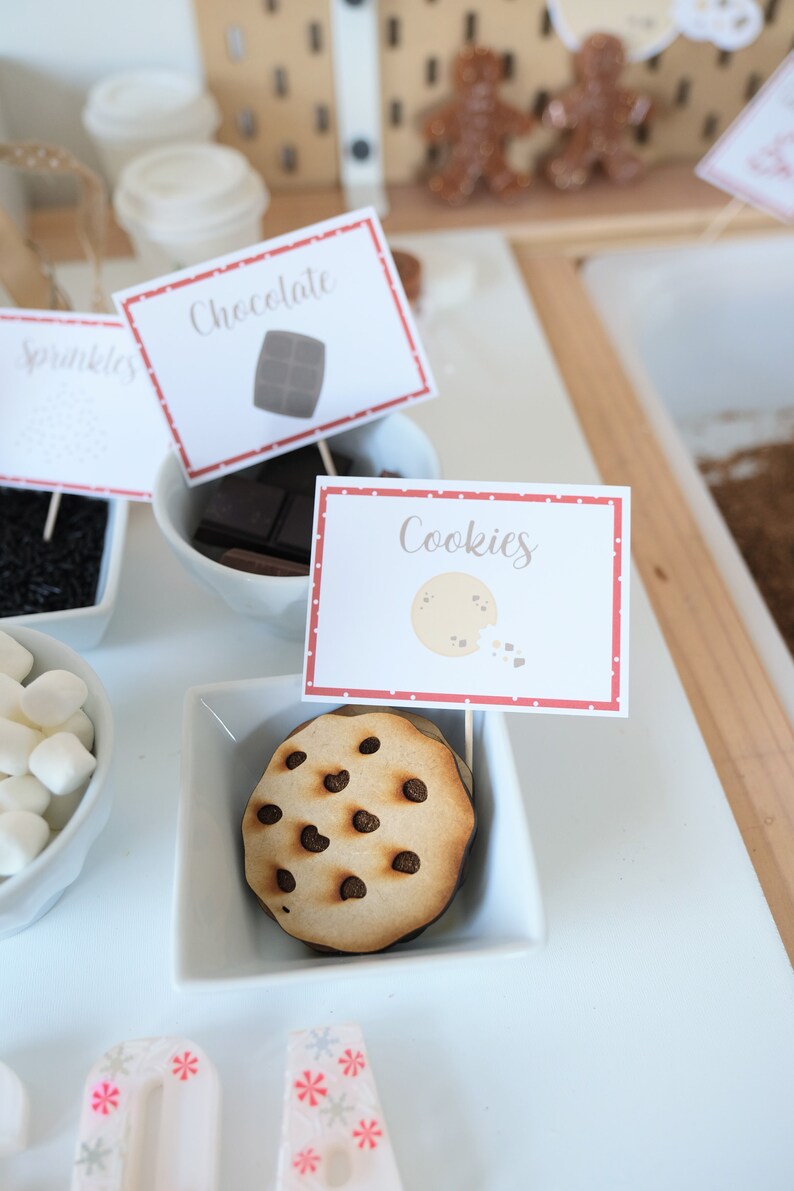 Hot Cocoa Dramatic Play Printables Printable Play Printable Etsy