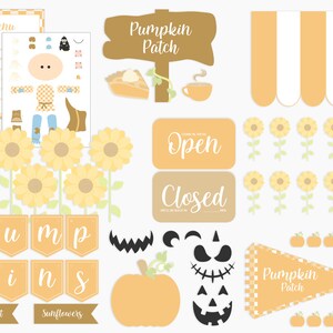 Pumpkin Patch, Printable Dramatic Play Set and Sensory Bin Accessories ...