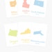 50 States Flash Cards, United States, Learning Flash Cards, US Map, US ...