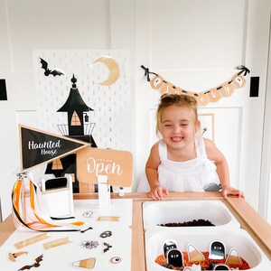 Haunted House Printable Dramatic Play Set and Sensory Bin Accessories ...