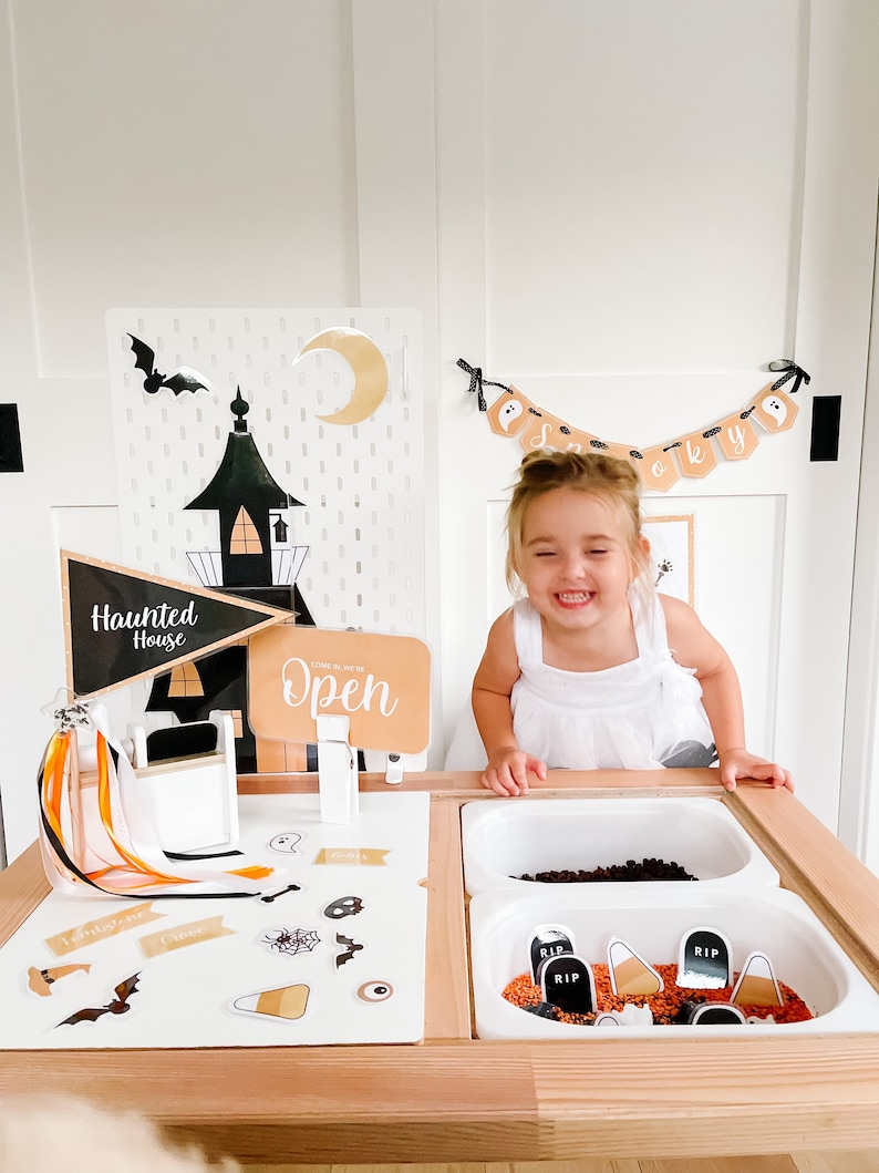 Haunted House Printable Dramatic Play Set, Halloween Sensory Bin (PDF ...