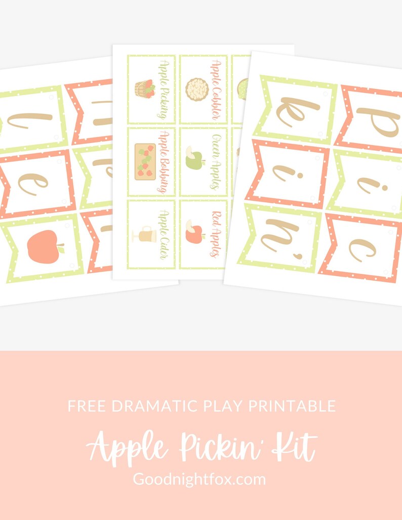 Apple Orchard Dramatic Play Printables Printable Play - Etsy