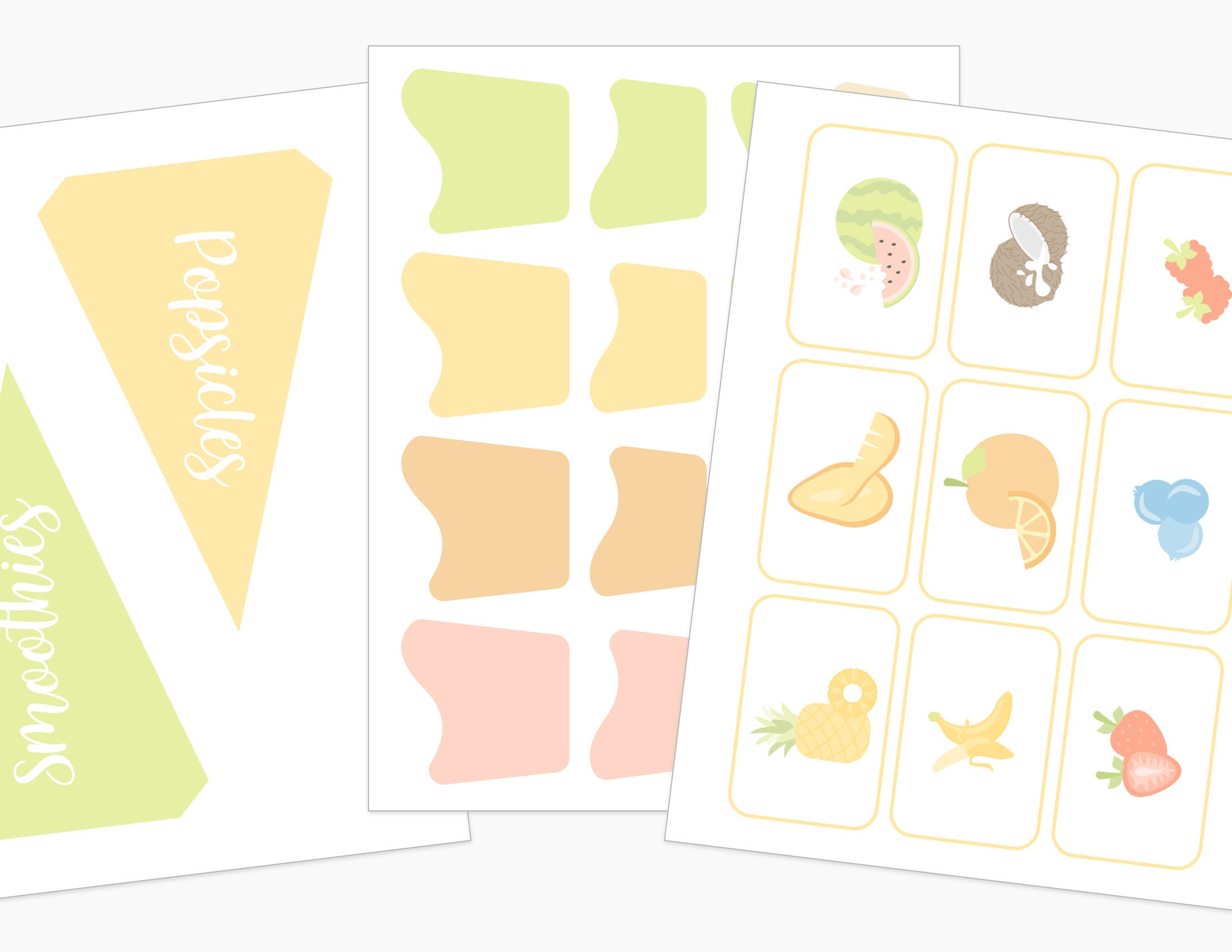 Smoothie Shop Dramatic Play & Printable Worksheets - Etsy