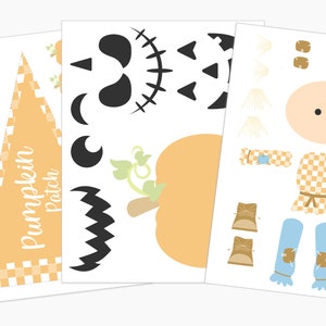 Pumpkin Patch, Printable Dramatic Play Set and Sensory Bin Accessories ...