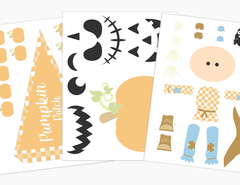 Pumpkin Patch Printable Dramatic Play Set and Sensory Bin - Etsy