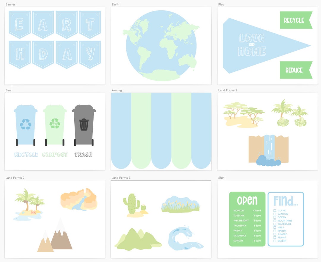 Earth Day Dramatic Play & Printable Worksheets - Etsy