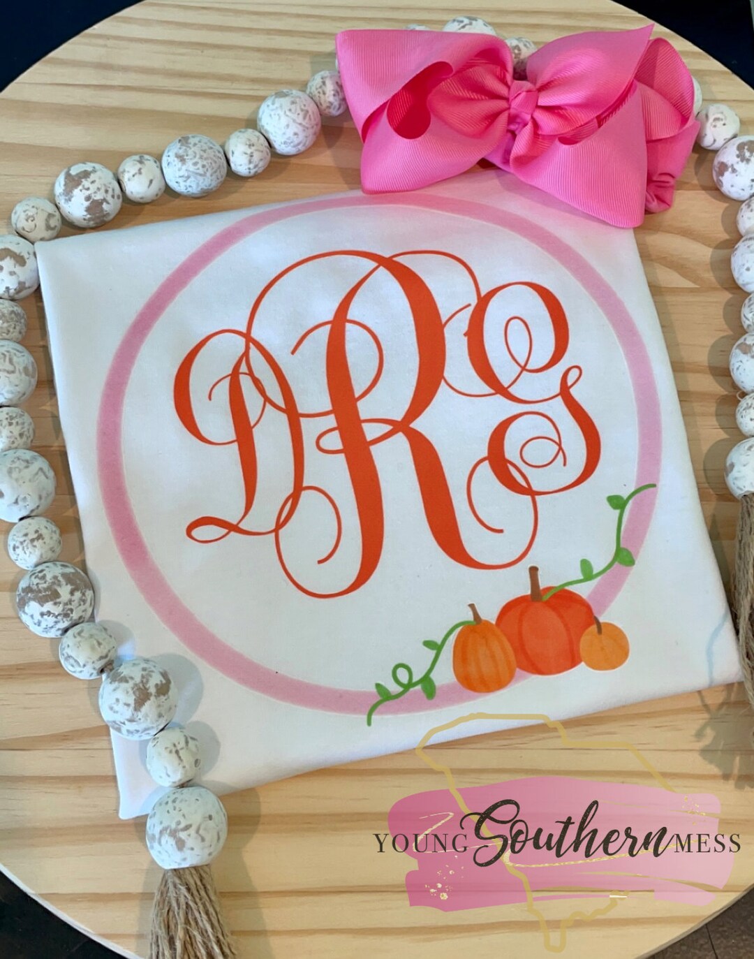 Monogram Girl's Fall Shirt, Personalized Children's Pumpkin Shirt, Fall ...